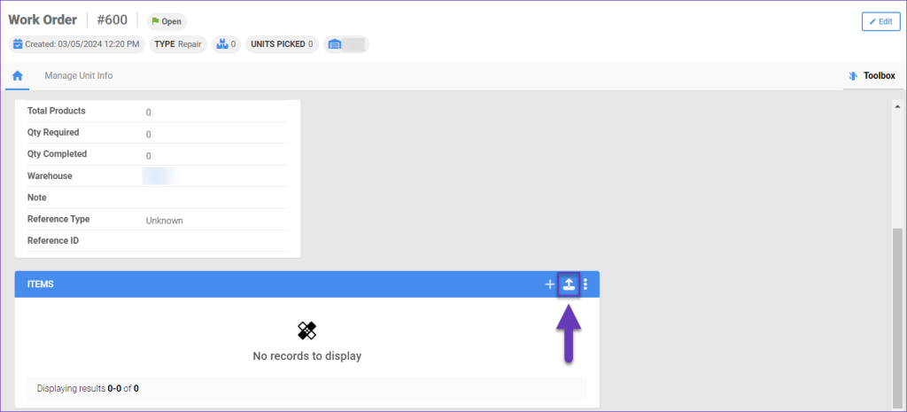 Repair Work Orders - Skustack Help