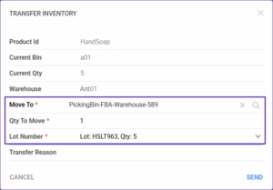 Bin to Bin Transfer - Skustack Help